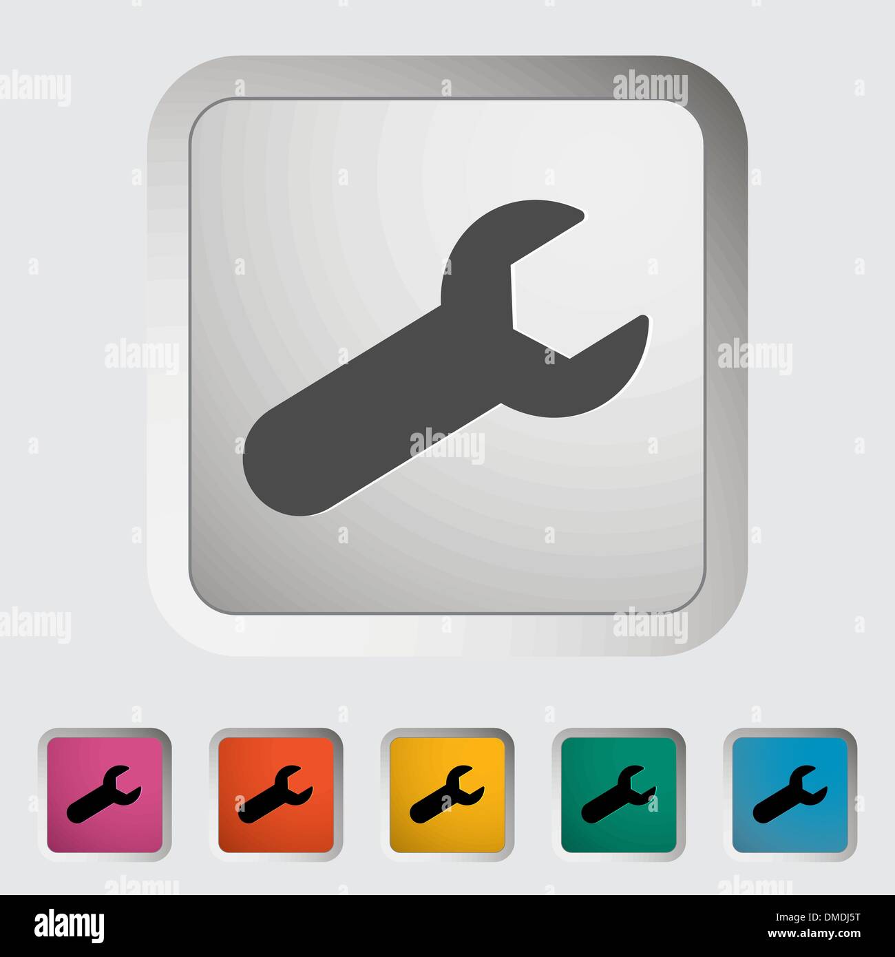 Wrench single icon Stock Vector Image & Art - Alamy