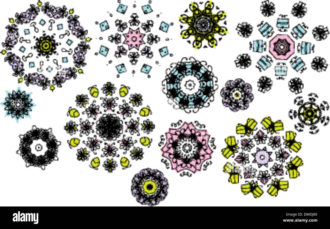 Geometric flowers, background for your design Stock Vector Image & Art ...