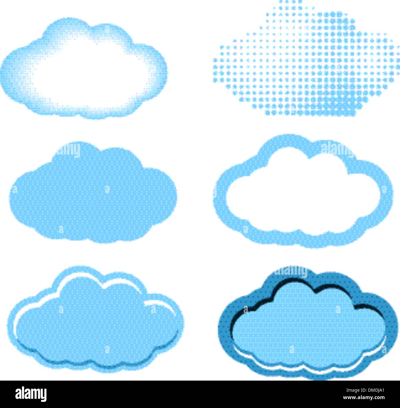 Set clouds Stock Vector Images - Alamy