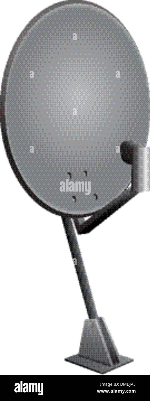 Television dish aerial Stock Vector Images - Alamy