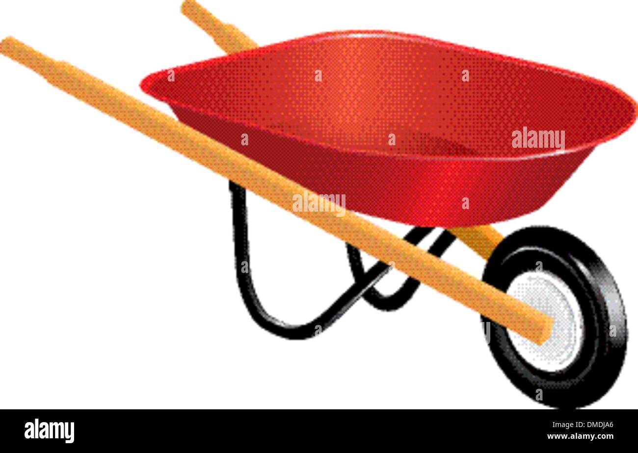 Wheelbarrow handles Stock Vector Images - Alamy