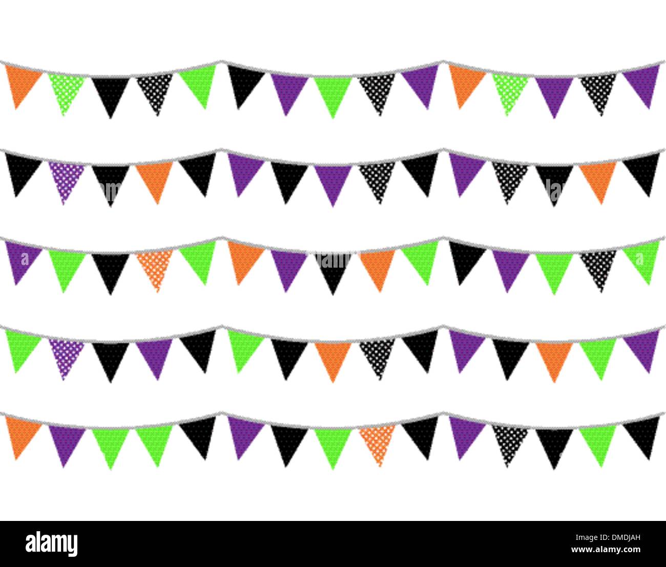Halloween flags or bunting isolated on white Stock Vector Image & Art ...
