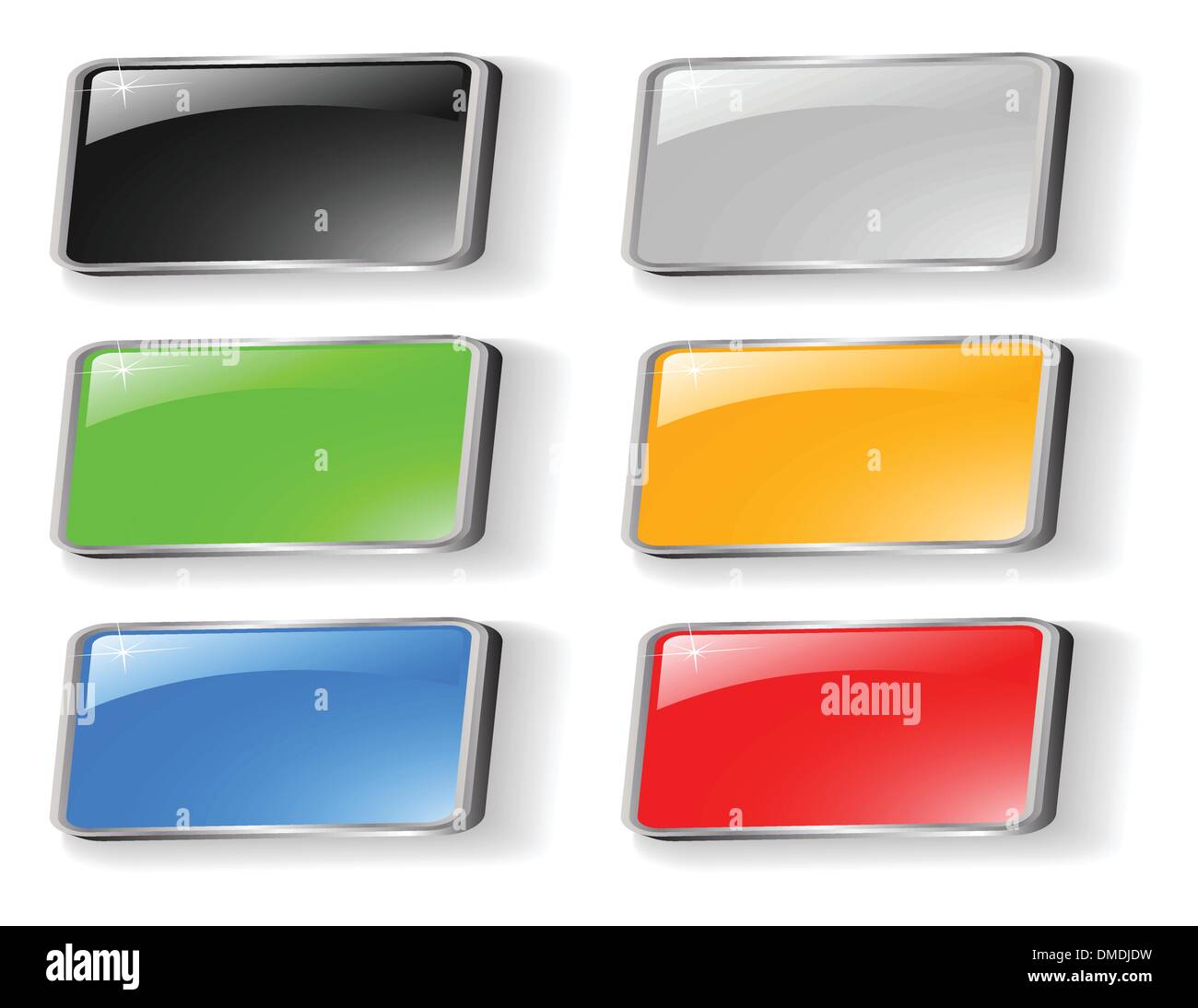 the vector set of colored buttons Stock Vector Image & Art - Alamy