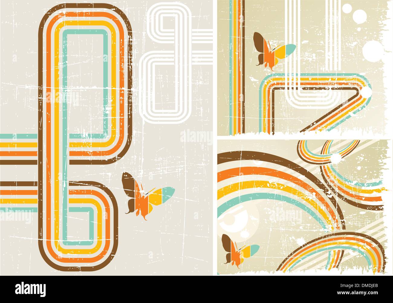 the vector retro grunge background Stock Vector Image & Art - Alamy