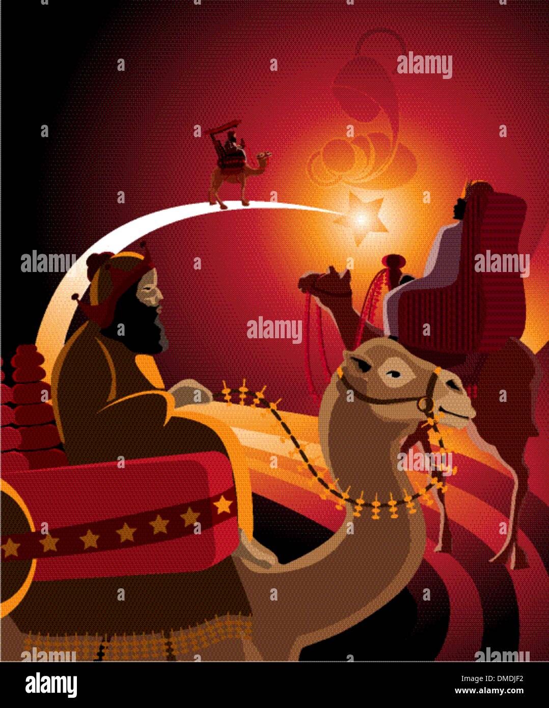 Three kings baby jesus Stock Vector Images - Alamy
