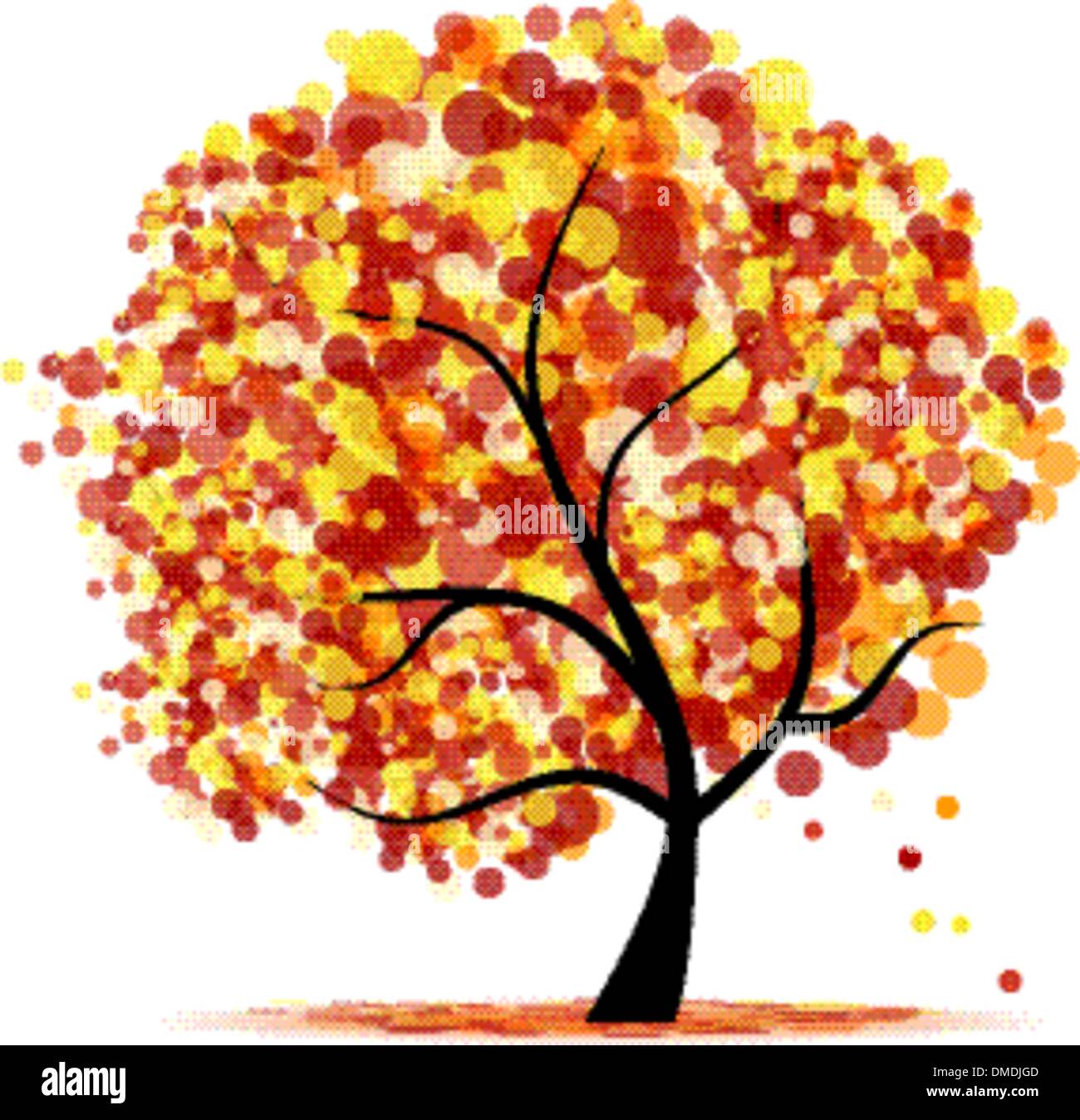 Abstract autumn tree for your design Stock Vector Image & Art - Alamy