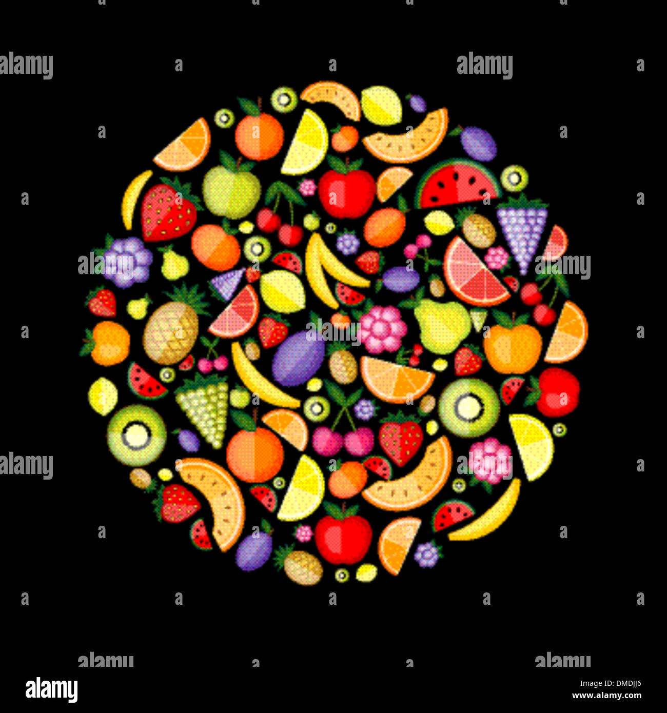 Energy fruits, frame for your design Stock Vector Image & Art - Alamy