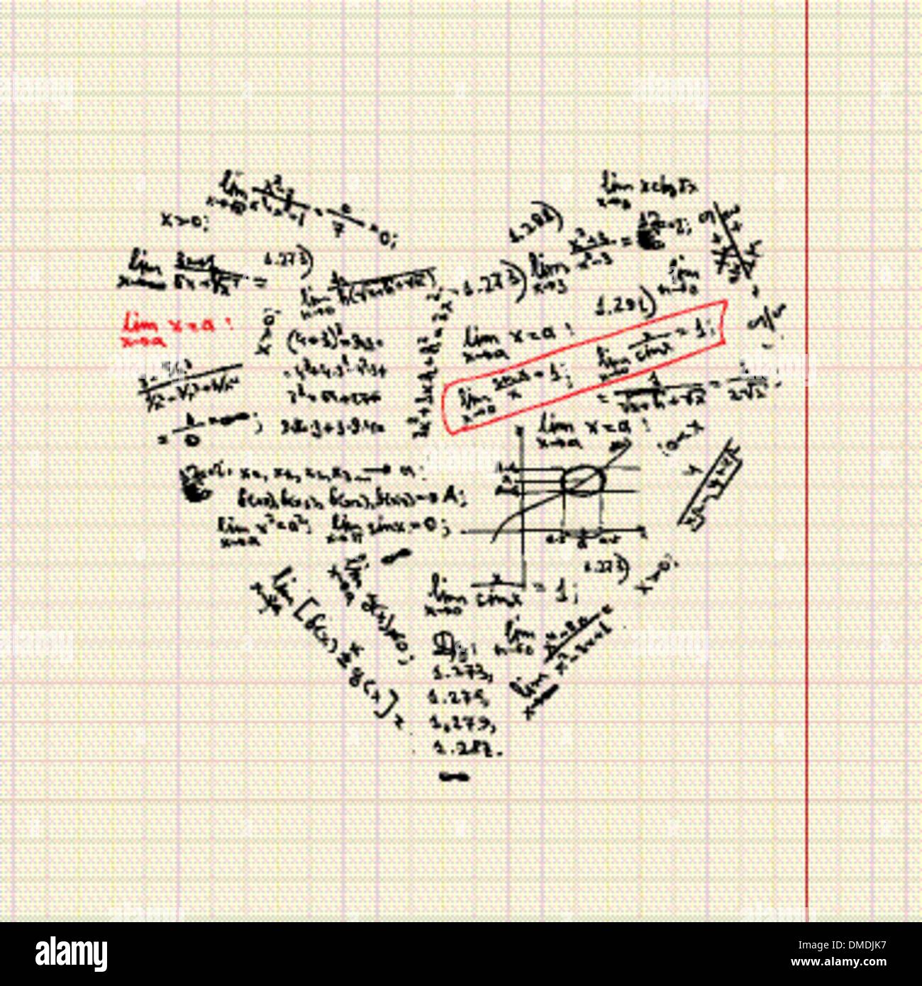 Heart shape with math formulas for your design Stock Vector Image & Art ...