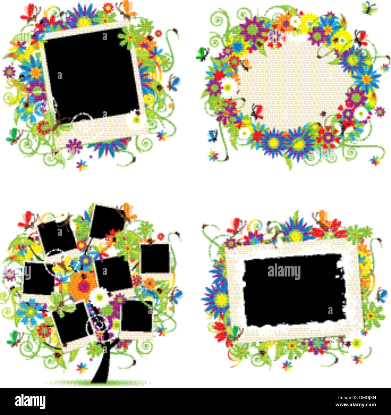 Family tree with frames hi-res stock photography and images - Alamy