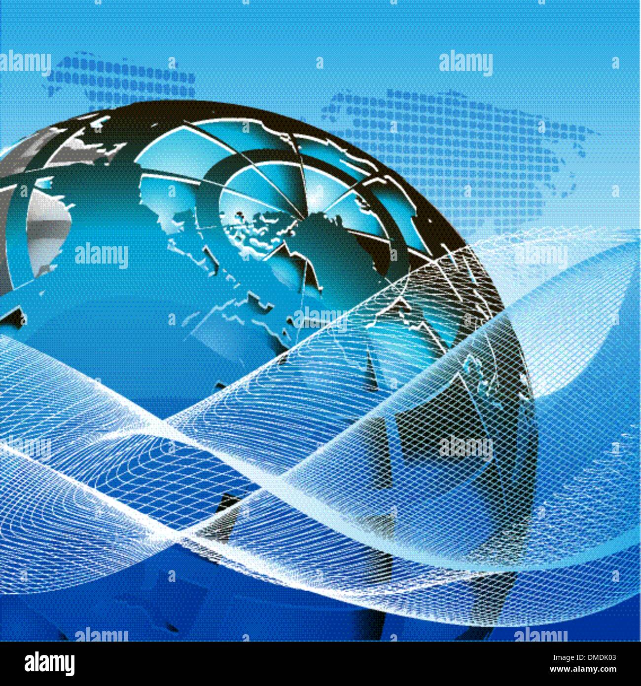 Mainland globe Stock Vector Images - Alamy