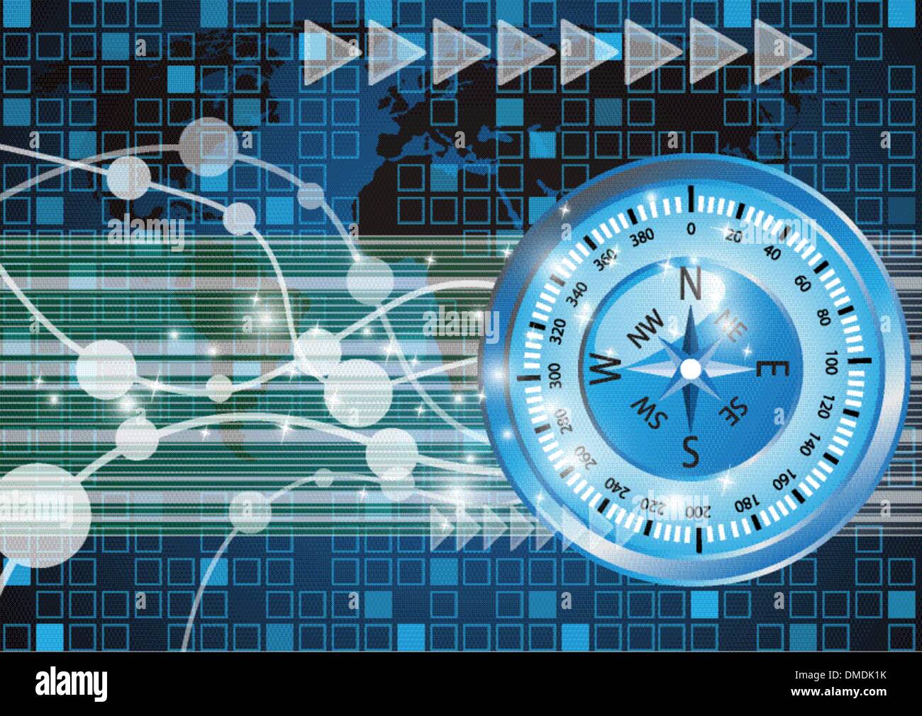 Abstract compass vector and technology background. eps10 Stock Vector ...