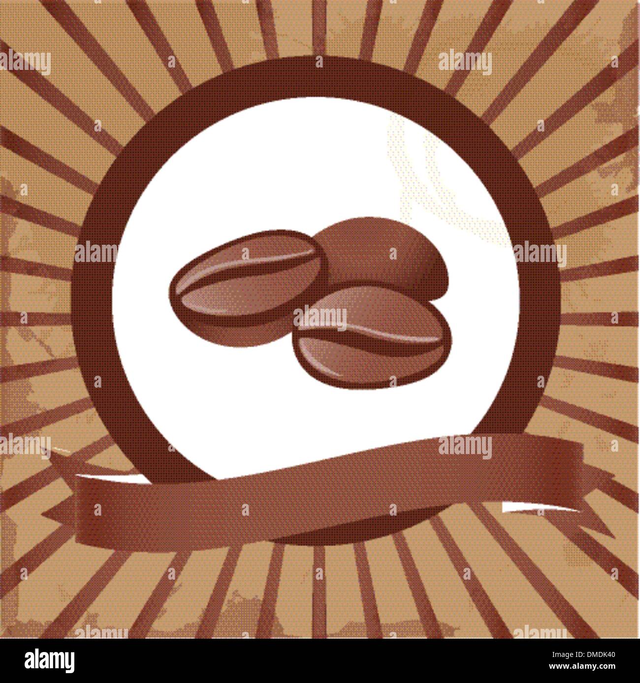 Coffee beans on isolated Stock Vector Images - Alamy