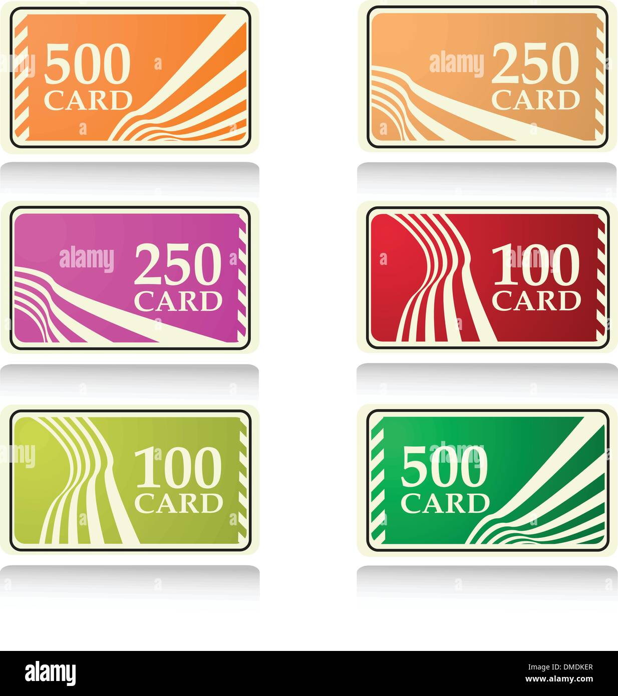 the color vector gift and bonus cards set Stock Vector Image & Art - Alamy