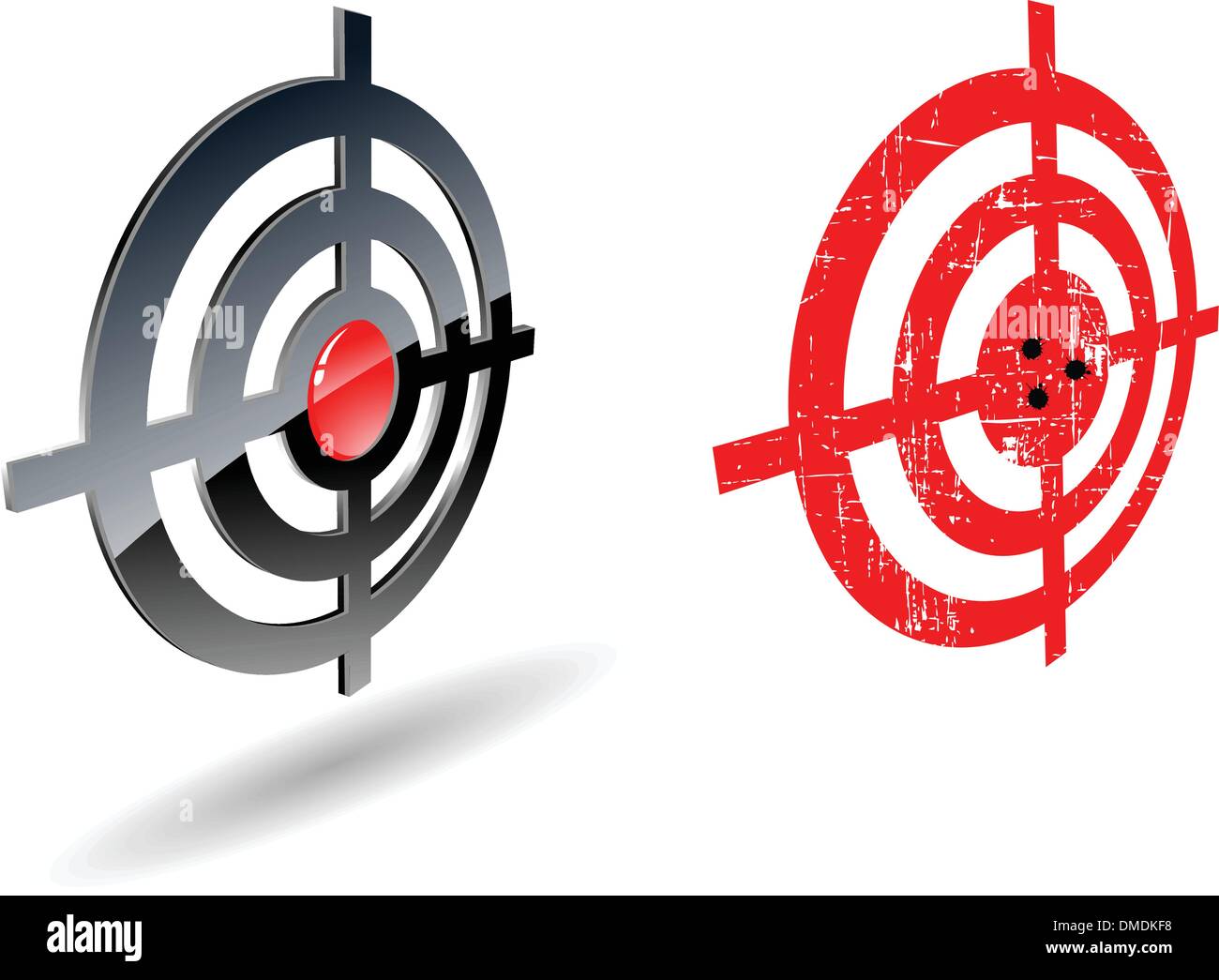 the abstract vector grunge target set Stock Vector Image & Art - Alamy