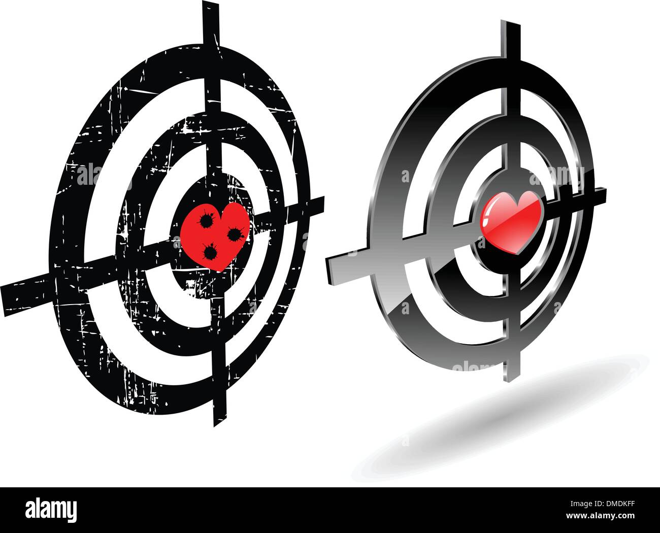 the abstract vector grunge target set Stock Vector Image & Art - Alamy