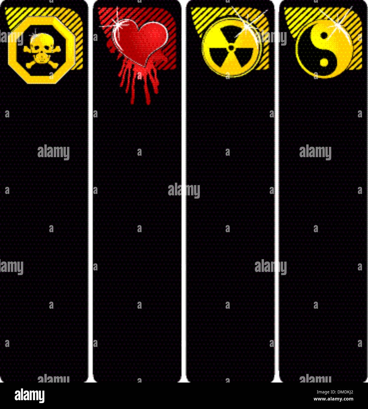 Radiation banner Stock Vector Images - Alamy