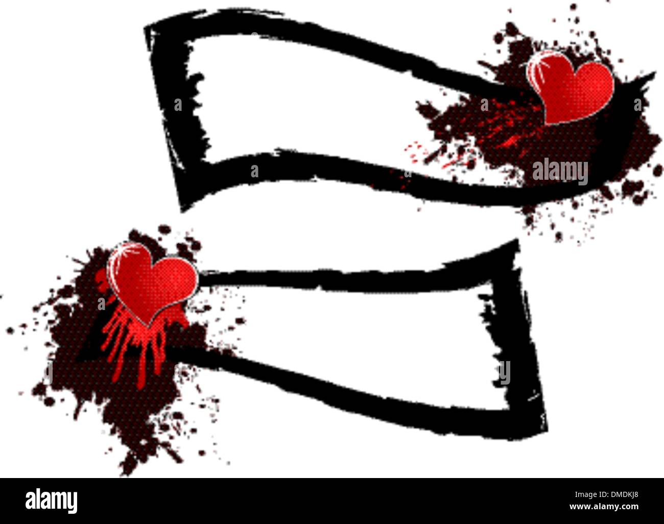 Heart banner hi-res stock photography and images - Alamy