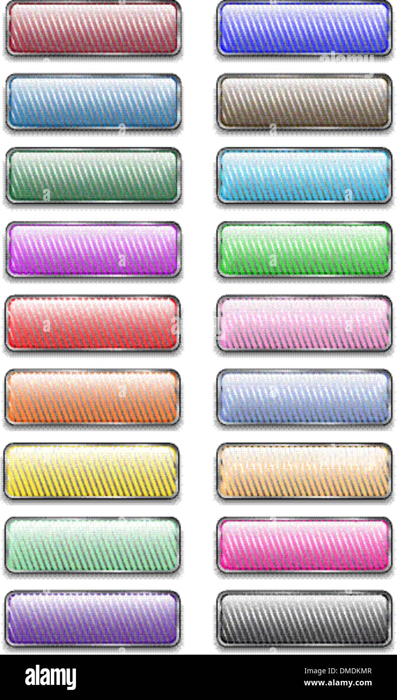 Glass and gel web buttons Stock Vector Image & Art - Alamy