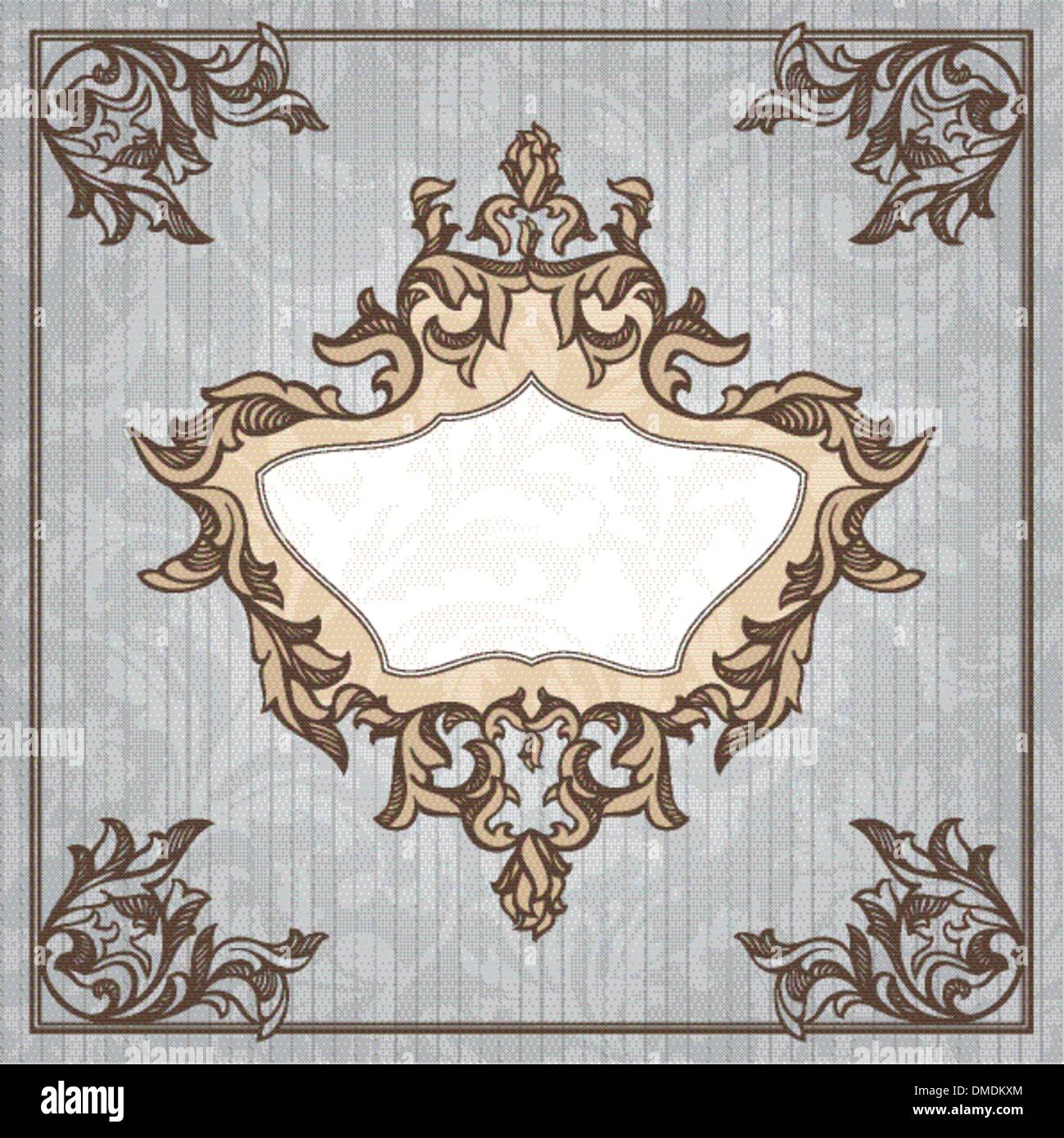 Vintage frame crown Stock Vector Images - Alamy