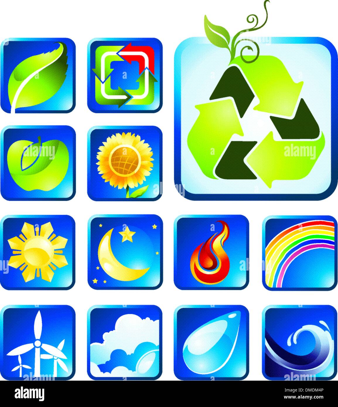 Nature icon collection Stock Vector Image & Art - Alamy