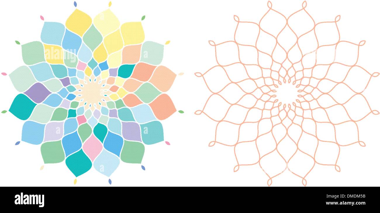 Geometrical shape pattern in pastel color Stock Vector Image & Art - Alamy