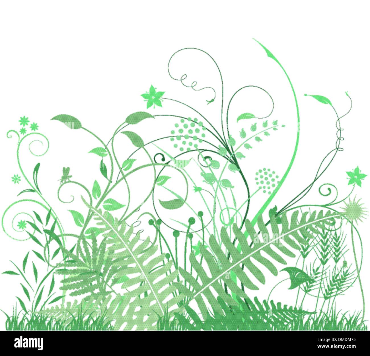 Native bush and plants Stock Vector Images - Alamy