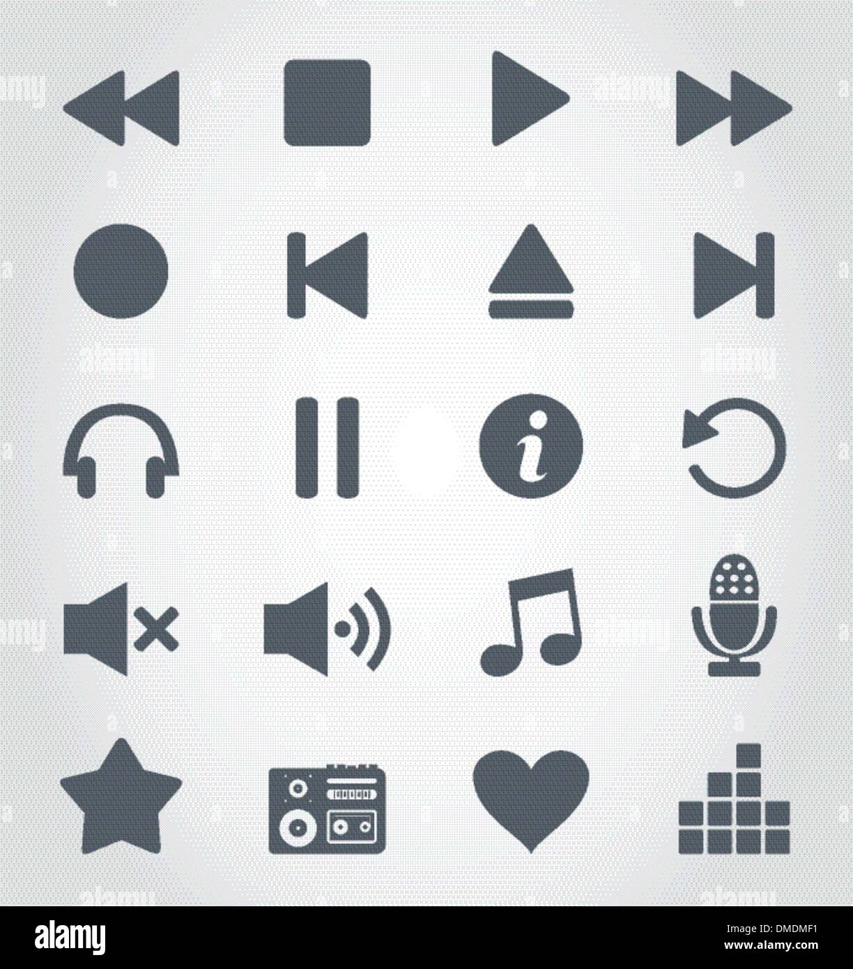 Media an icon Stock Vector Image & Art - Alamy