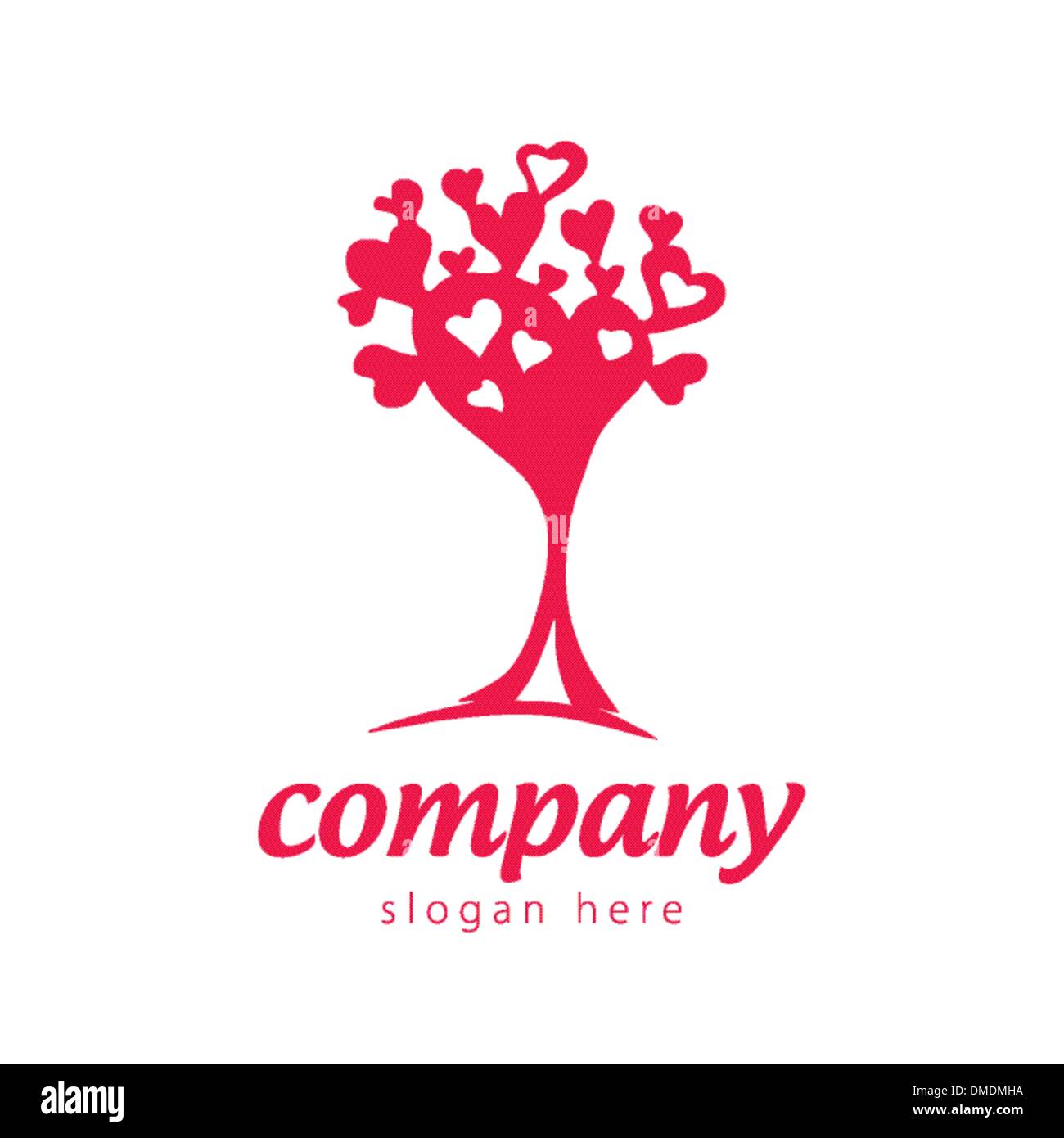 tree of hearts Stock Vector Image & Art - Alamy