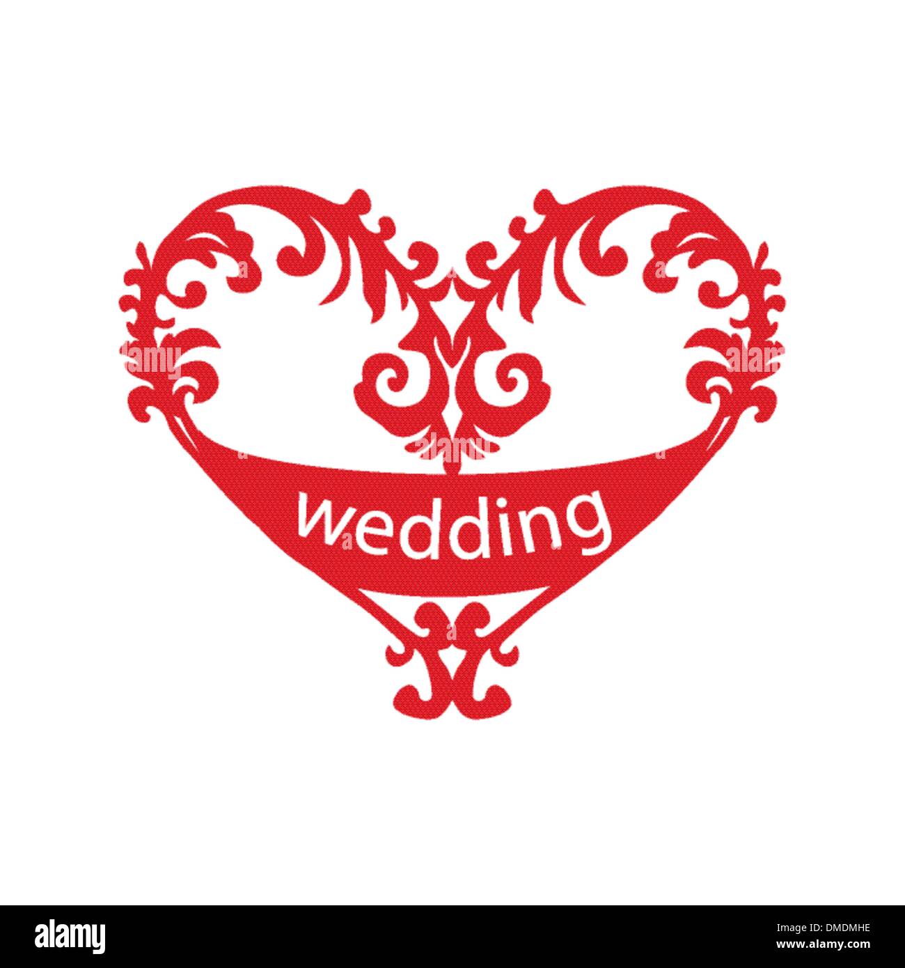 heart for wedding Stock Vector Image & Art - Alamy