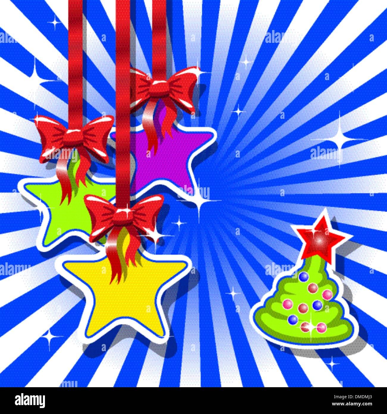 Red christmas star toy Stock Vector Images - Alamy