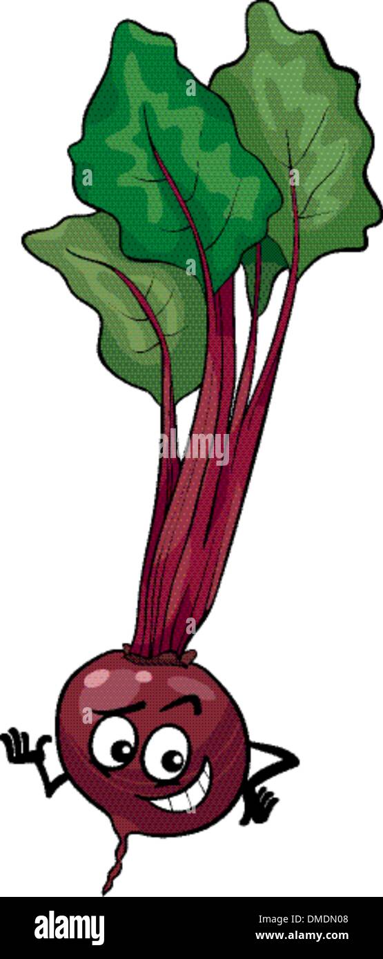 cute beet vegetable cartoon illustration Stock Vector Image & Art - Alamy