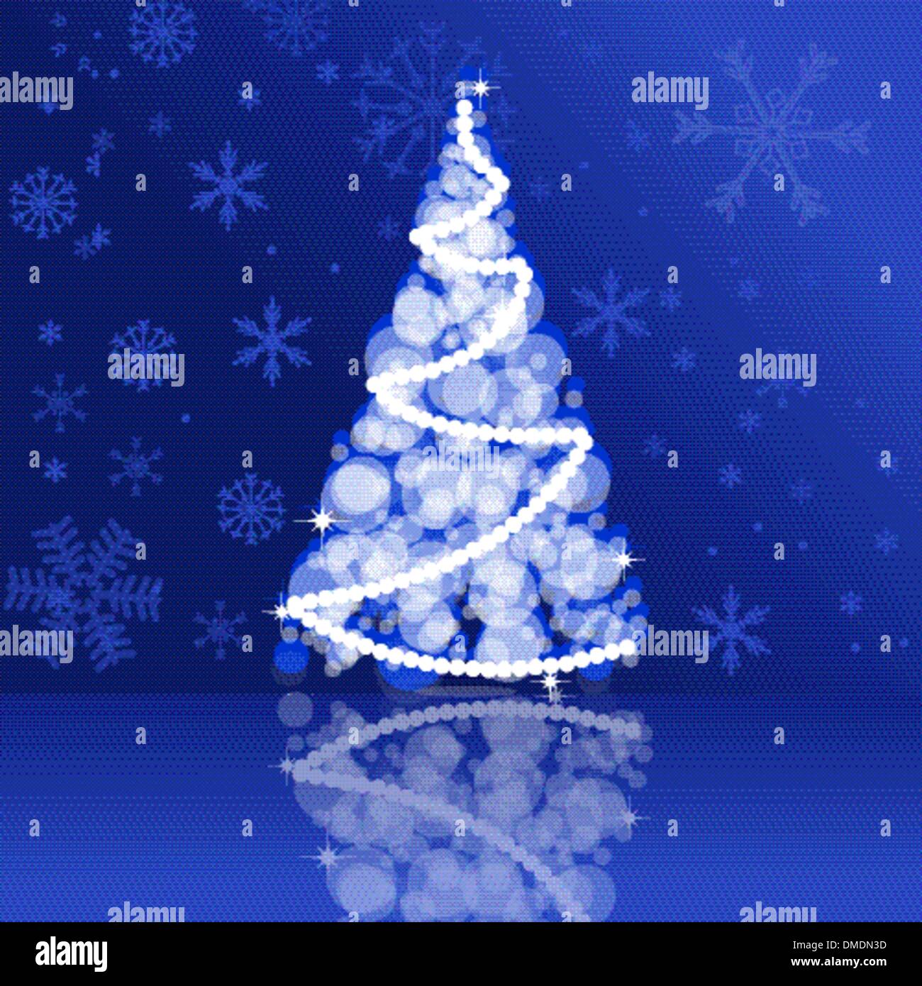 Christmas card in blue colors Stock Vector Image & Art - Alamy