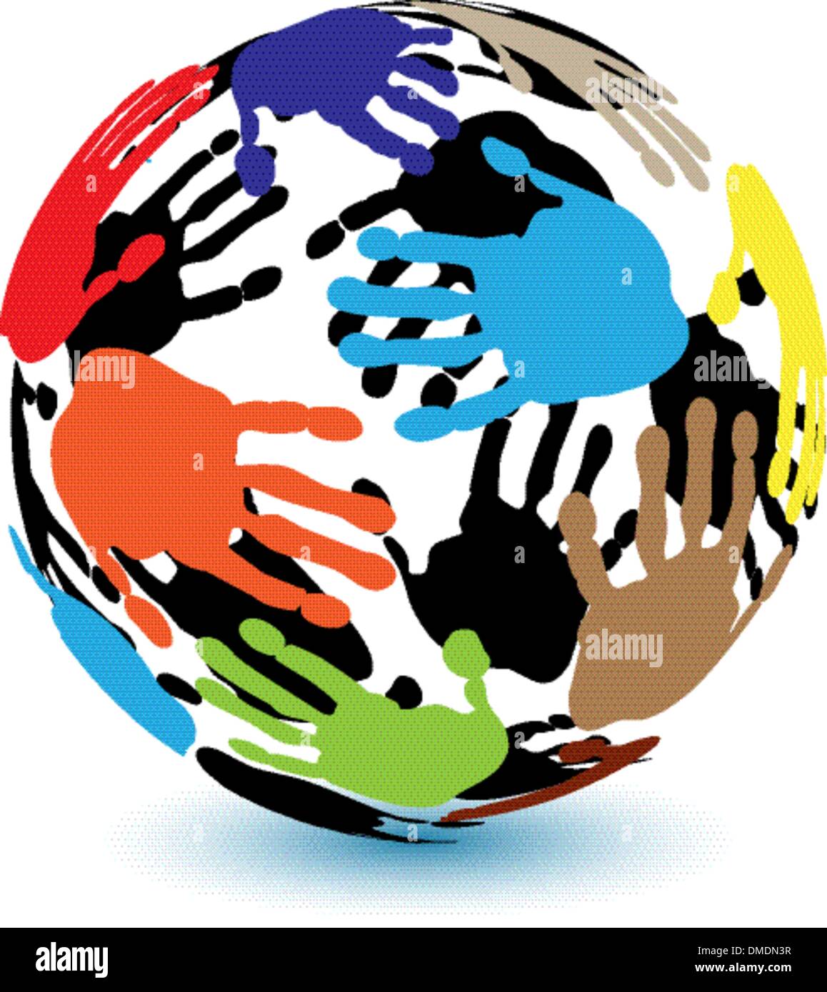 Palms friendship Stock Vector Images - Alamy