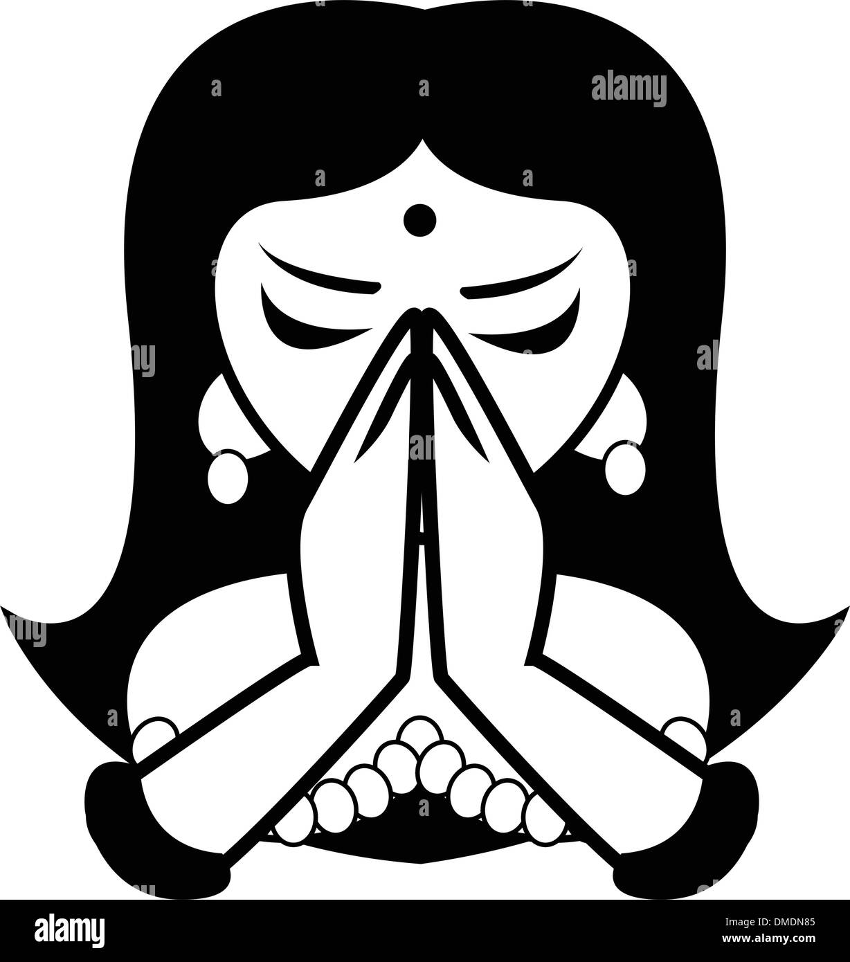 the vector indian girl Stock Vector Image & Art - Alamy