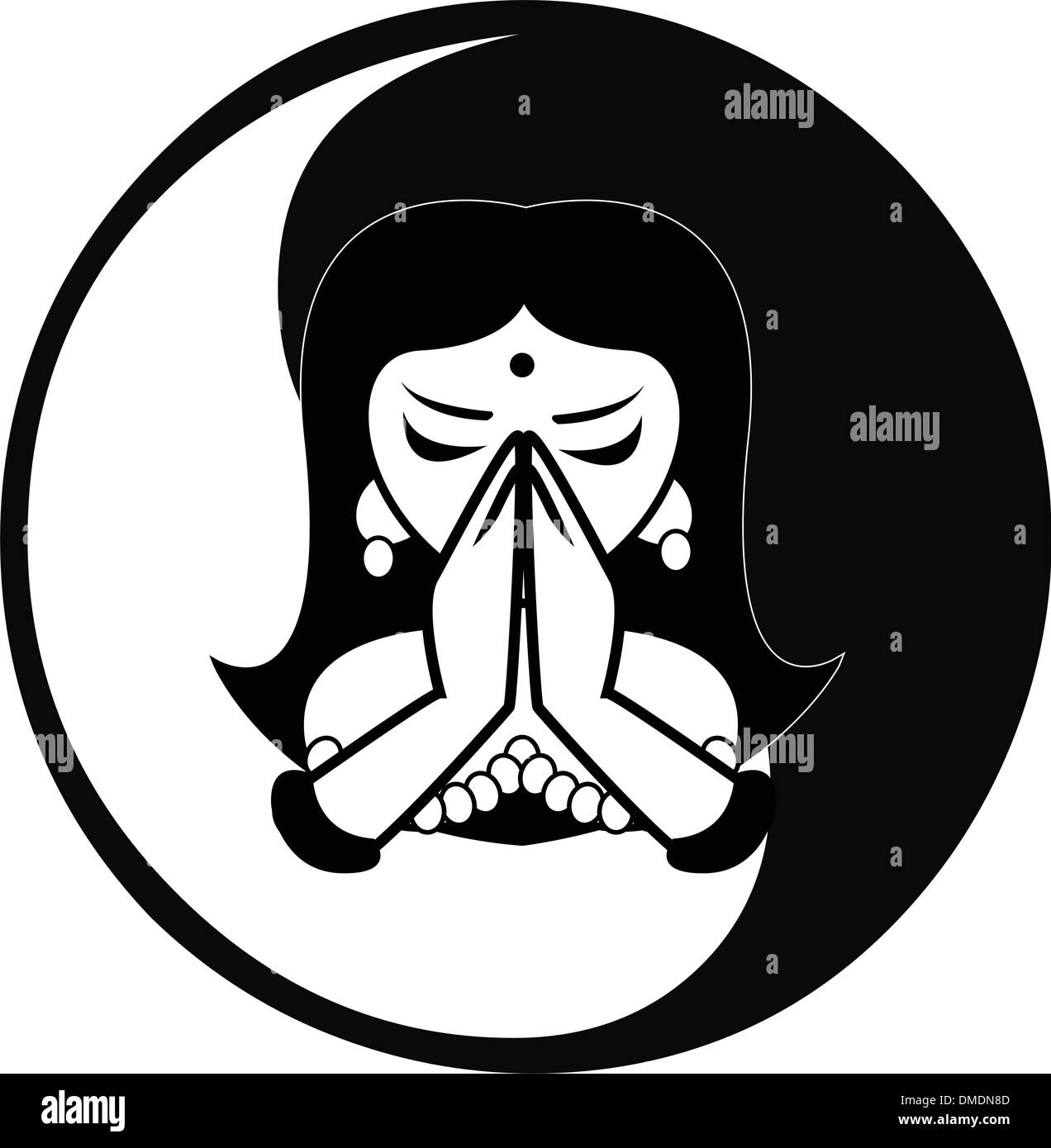 the vector indian girl Stock Vector Image & Art - Alamy