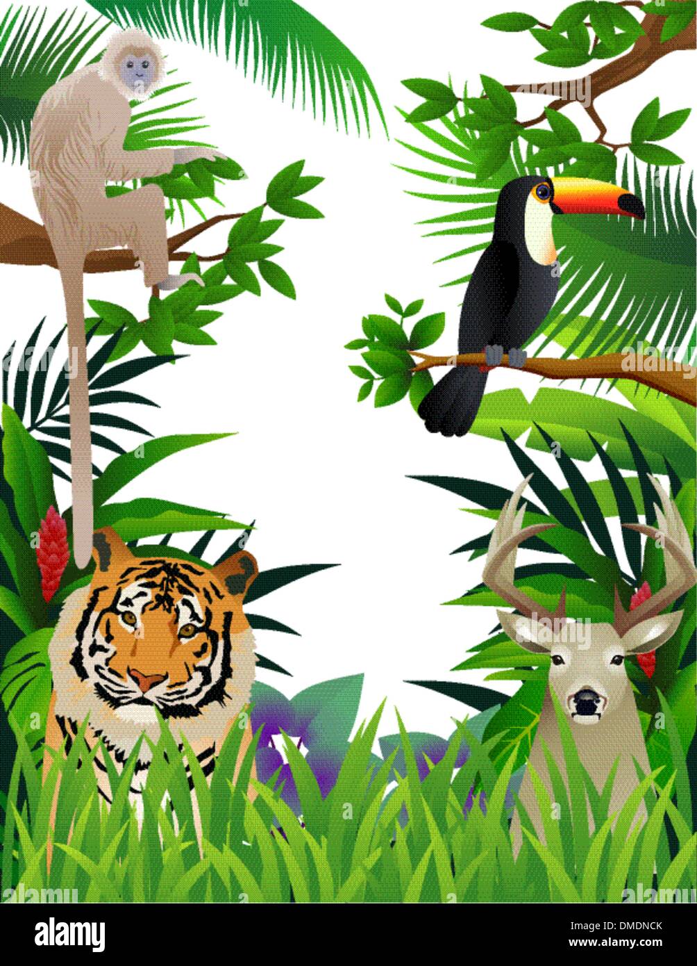 animal in the forest Stock Vector Image & Art - Alamy