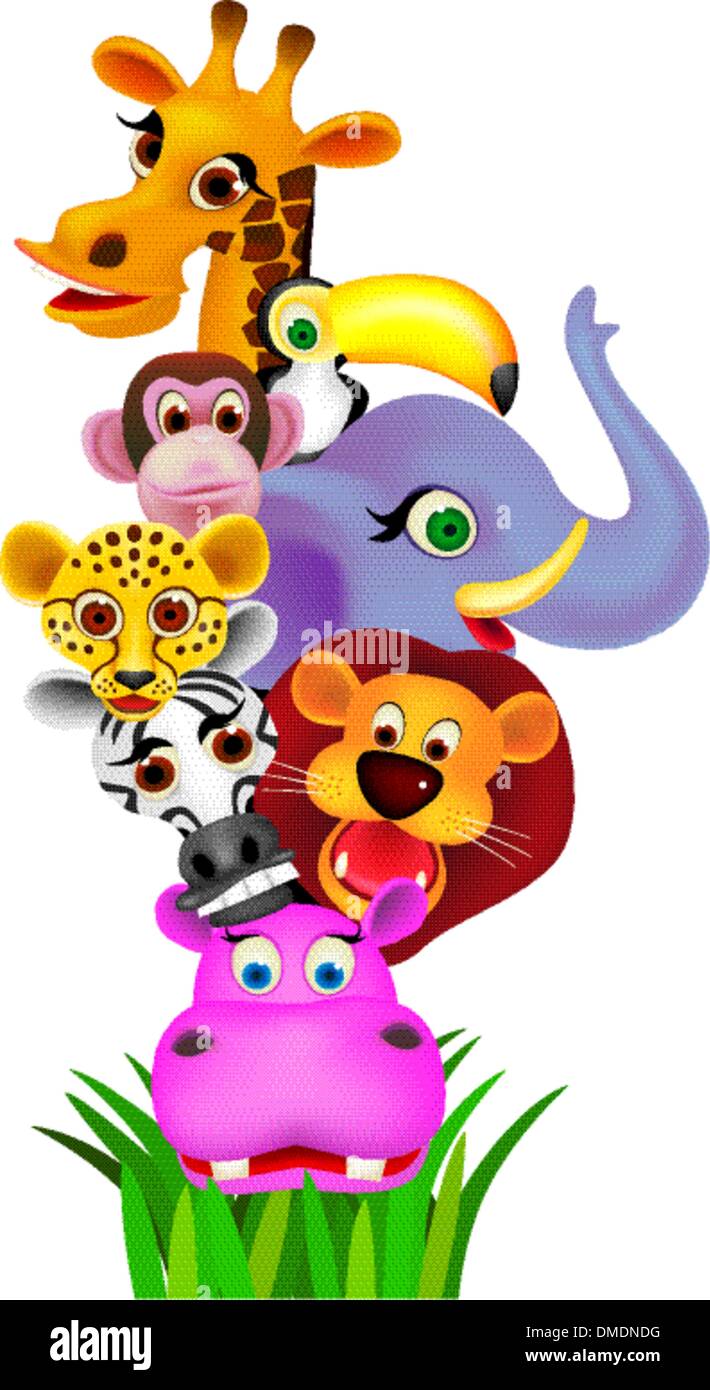 cute animal cartoon Stock Vector Image & Art - Alamy