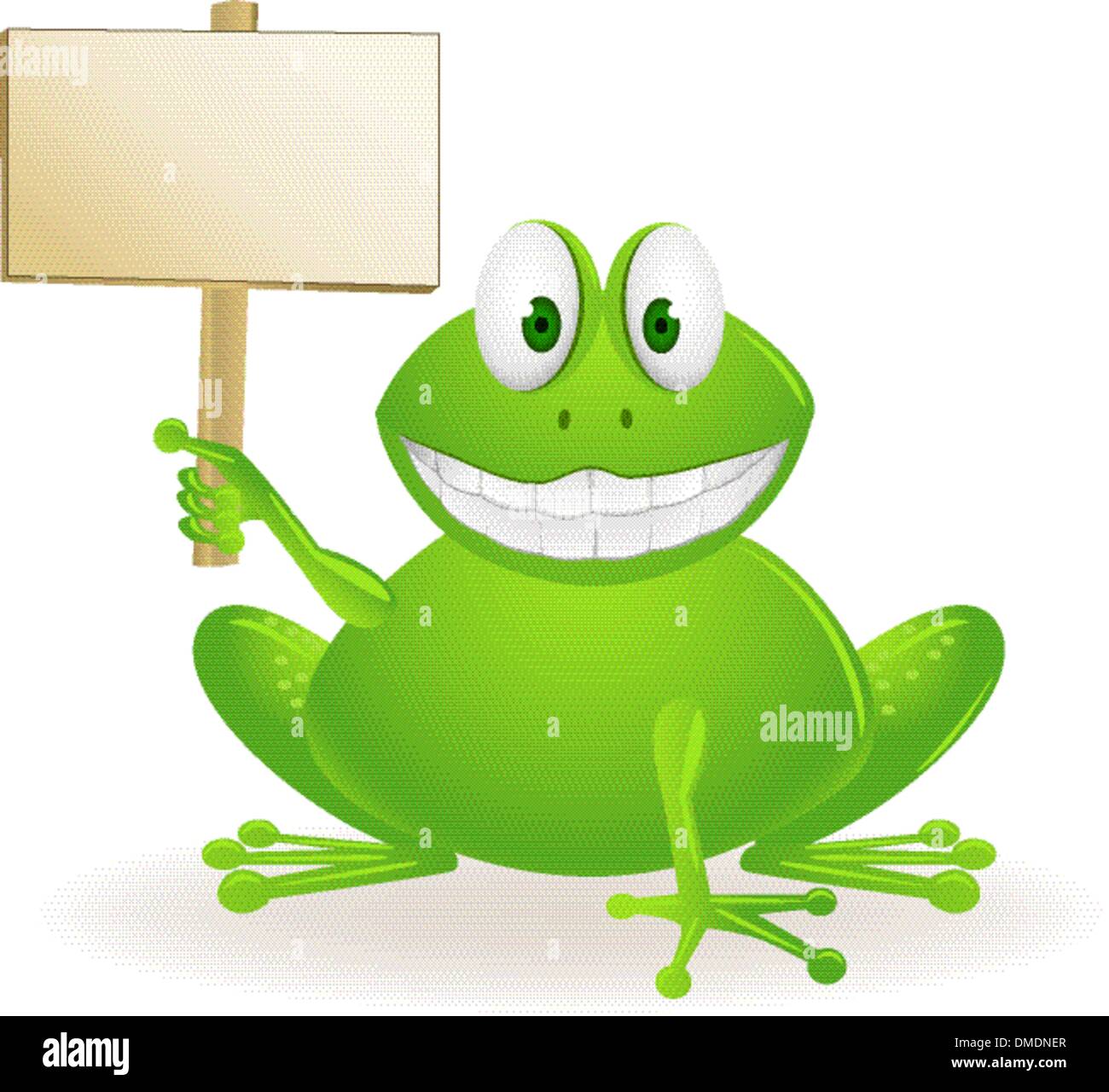 cute frog and blank sign Stock Vector Image & Art - Alamy