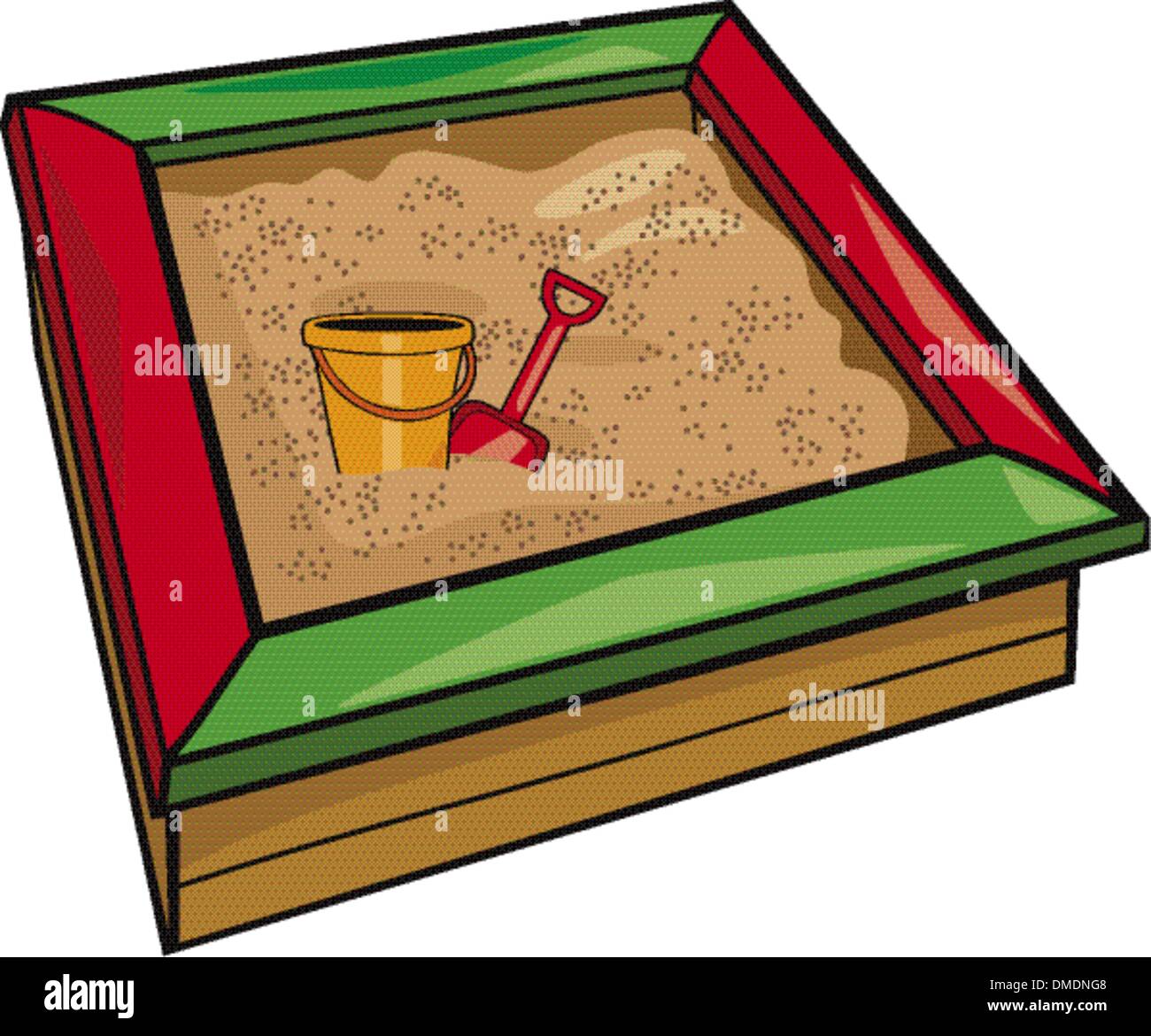 Illustration shovel toys sandbox cartoon hi-res stock photography and ...