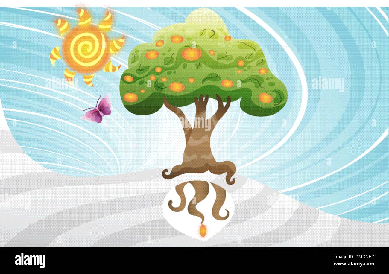 tree arising from the phile Stock Vector Image & Art - Alamy