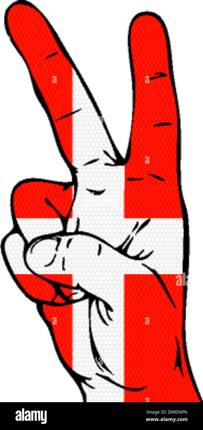 Peace Sign of the Danish flag Stock Vector Image & Art - Alamy