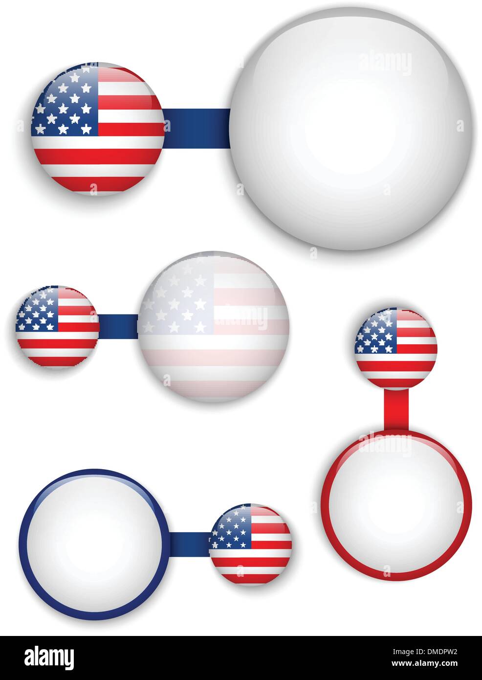 Vector - USA Country Set of Banners Stock Vector Image & Art - Alamy