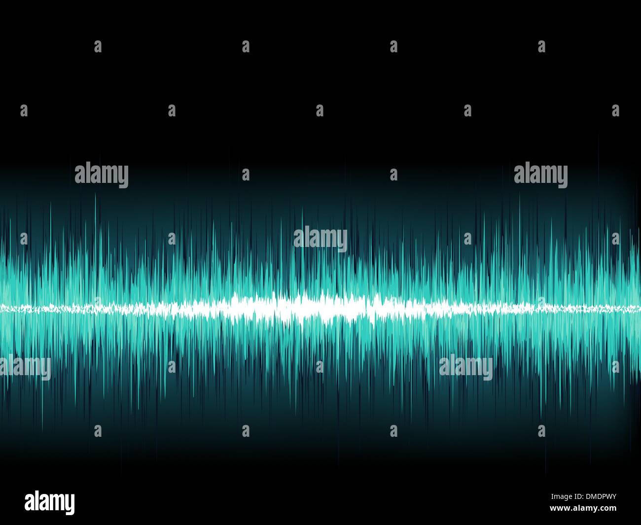 Blue sound wave on white background. + EPS8 Stock Vector Image & Art ...