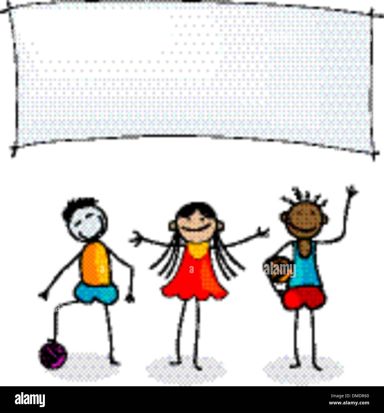 Hand drawn children Stock Vector Image & Art - Alamy