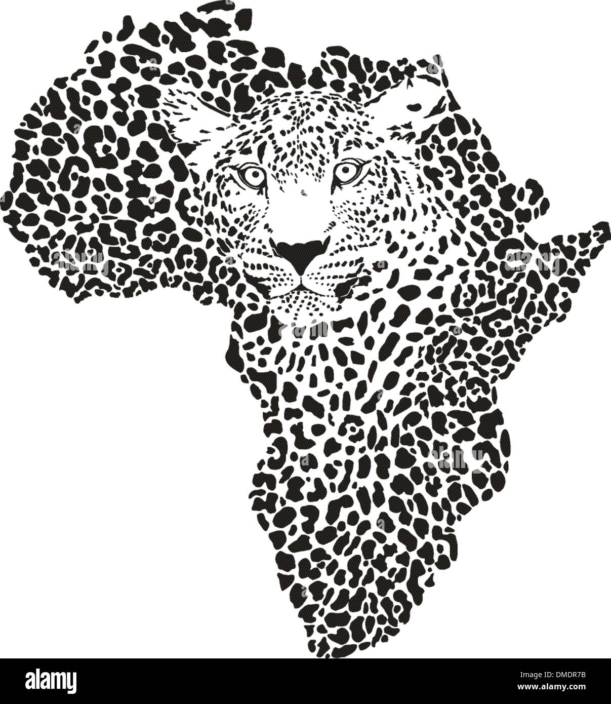 Symbol Africa in leopard camouflage Stock Vector Image & Art - Alamy