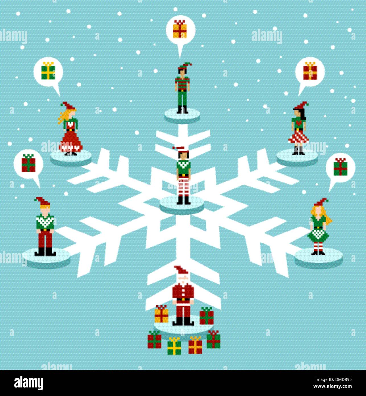 Christmas: social media network Stock Vector Image & Art - Alamy