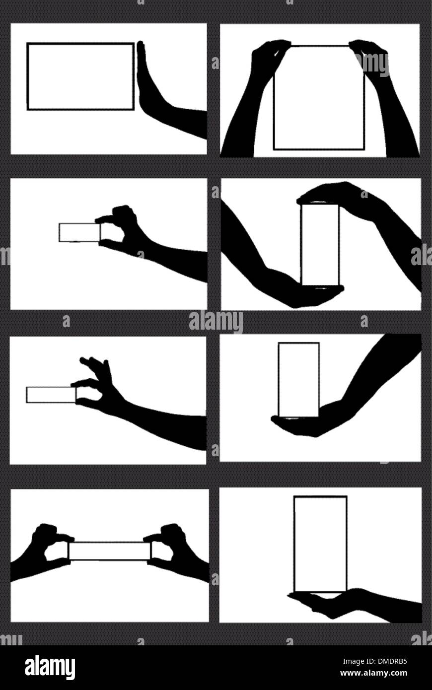 Hands Holding Sign Stock Vector Image & Art - Alamy