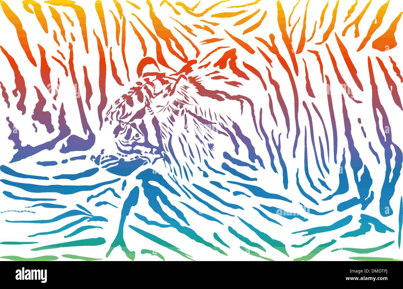 Tiger abstract pattern background Stock Vector Image & Art - Alamy