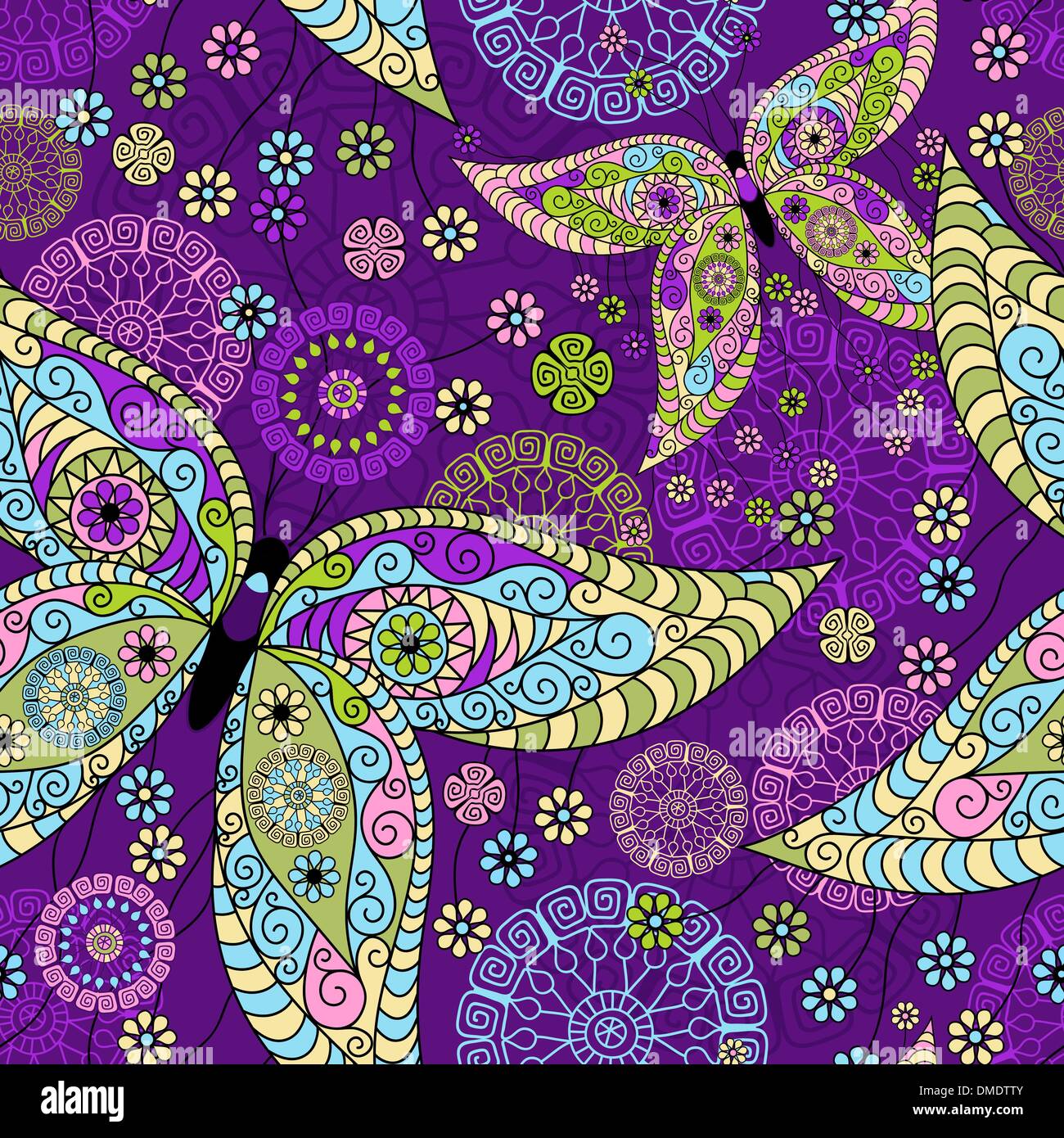 Seamless spring violet pattern Stock Vector Image & Art - Alamy