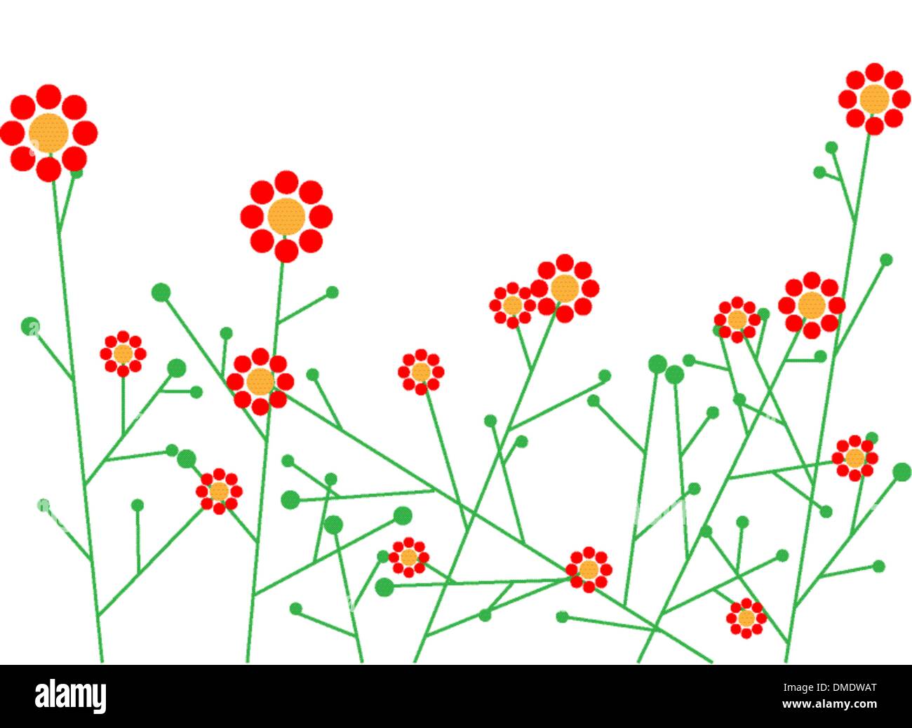 Abstract vector flowers Stock Vector Image & Art - Alamy